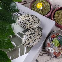 China Natural Polished Dalmatian Jasper Palm Stone 6×4×2 cm for Building Decoration and Retail for sale