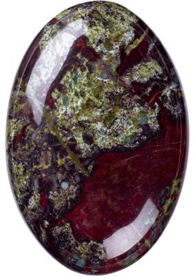 China Natural Dragon Bloodstone Oval Palm Stone 6×4×2 cm Polished Gemstone for Home Decoration and Collectors for sale