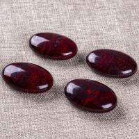 China Natural Red Flower Jasper Palm Stone - 6x4x2cm Polished Healing Crystal for Energy Balance and Grounding for sale