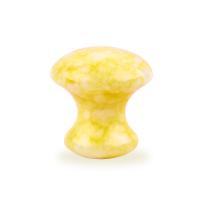 China Natural Yellow Jade Mushroom Gua Sha Board - 100% Crystal Stone Massage Tool for Face & Body Care for sale