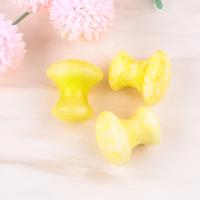 China Natural Yellow Jade Mushroom Gua Sha Board - 100% Crystal Stone Massage Tool for Face & Body Care for sale