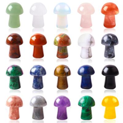 China Natural Gemstone Mushroom Crystal 20mm for DIY Jewelry Making Healing Stone for sale