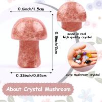 China Natural Gemstone Mushroom Crystal 20mm for DIY Jewelry Making Healing Stone for sale