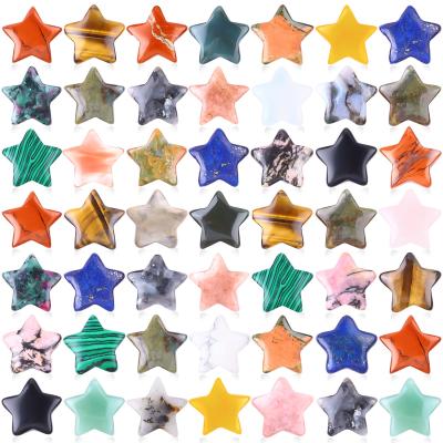China Natural Crystal Star Stone 20mm Healing Gemstone for DIY Jewelry Making Bulk Wholesale for sale