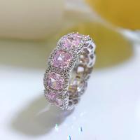 China Deluxe 925 Sterling Silver Zircon Bridal Ring - Customizable Size with 1 Piece MOQ for Wedding and Engagement Jewelry for sale