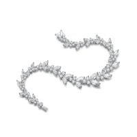 China 18K Gold Wheat Ear Moissanite Tennis Bracelet - Customizable Size 1 Piece MOQ for Engagement Jewelry for sale