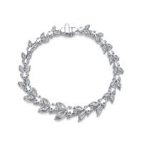 China 18K Gold Wheat Ear Moissanite Tennis Bracelet - Customizable Size 1 Piece MOQ for Engagement Jewelry for sale