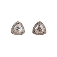 China 925 Sterling Silver Heart Shape Moissanite Stud Earrings - 1 Piece MOQ with Custom Sizing for Bridal Jewelry for sale