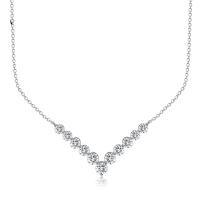China 18K Gold Moissanite Smile Necklace Pendant - Customizable 1 Piece MOQ for Bridal & Engagement Jewelry for sale