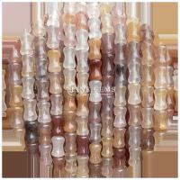 China Natural Gemstone Bamboo Joint Loose Beads 4mm to 12mm Semi Precious Stones for Jewelry Making for sale