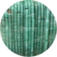 China Natural Gemstone Rondelle Beads 2x4mm Drum Shape Loose Strands for Jewelry Making for sale
