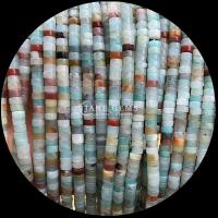 China Natural Crystal Gemstone Rondelle Beads Drum Shape 2x4mm Loose Bead Strands for Jewelry Making for sale