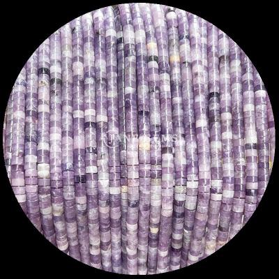 China Natural Gemstone Rondelle Beads Drum Shape 2x4mm Loose Bead Strands for Jewelry Making Healing Energy for sale