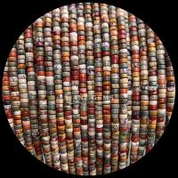 China Natural Gemstone Rondelle Beads Drum Shape 2x4mm Loose Bead Strands for Jewelry Making Healing Energy for sale