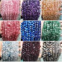 China Natural Crystal Gemstone Irregular Shape Loose Bead Strands 6x8mm 8x10mm Rose Quartz Amethyst Clear Quartz for sale