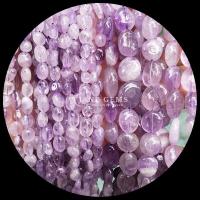 China Natural Crystal Gemstone Irregular Shape Loose Bead Strands 6x8mm 8x10mm Rose Quartz Amethyst Clear Quartz for sale