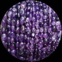 China Natural Crystal Gemstone Irregular Shape Loose Bead Strands 6x8mm 8x10mm Rose Quartz Amethyst Clear Quartz for sale