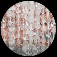 China Natural Crystal Gemstone Irregular Shape Loose Bead Strands 6x8mm 8x10mm Rose Quartz Amethyst Clear Quartz for sale