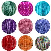 China Wholesale Natural Chalcedony Jade Round Loose Beads 4mm 6mm 8mm 10mm 12mm for DIY Jewelry Making for sale