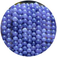 China Wholesale Round Natural Stone Beads 8mm Aquamarine Loose Gemstone Beads for DIY Jewelry Making for sale