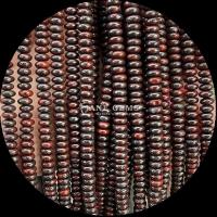 China Natural Gemstone Rondelle Abacus Shape Loose Bead Strands 4x2mm Sodalite Green Aventurine for Jewelry Making for sale