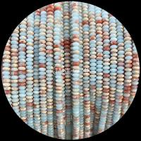 China Natural Gemstone Rondelle Abacus Shape Loose Bead Strands 4x2mm Sodalite Green Aventurine for Jewelry Making for sale