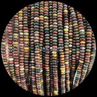 China Natural Gemstone Rondelle Abacus Shape Beads 4x2mm Pink Aventurine Lapis Lazuli Loose Strands for Jewelry Making for sale
