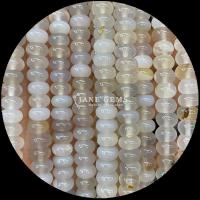 China Natural Gemstone Rondelle Abacus Shape Beads 4x8mm Golden Silk Opalite Loose Strands for Jewelry Making for sale