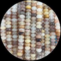 China Natural Gemstone Rondelle Abacus Shape Beads 4x8mm Golden Silk Opalite Loose Strands for Jewelry Making for sale