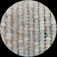 China Natural Gemstone Rondelle Abacus Beads 4x8mm Carnelian Clear Quartz Loose Strands for Jewelry Making for sale