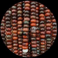 China Natural Gemstone Rondelle Abacus Beads 4x8mm Carnelian Clear Quartz Loose Strands for Jewelry Making for sale