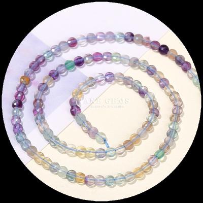 China Natural Crystal Gemstone Faceted Rondelle Beads 4x3mm Loose Strands for DIY Jewelry Making for sale