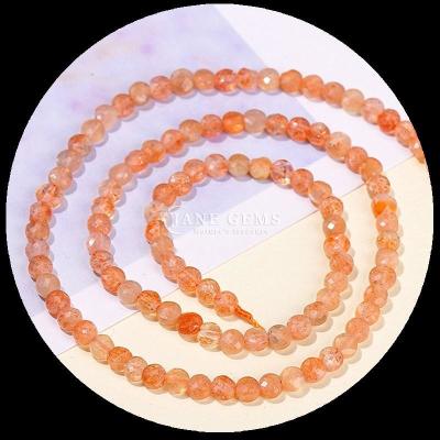 China Natural Crystal Gemstone Faceted Rondelle Beads 4x3mm Loose Strands for DIY Jewelry Making for sale