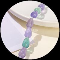 China Natural Irregular Fluorite Beads Round Tube Water Drop Shape Loose Bead Strands 10 Strands for DIY Jewelry Making for sale