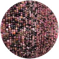 China Natural Crystal Gemstone Faceted Round Beads 2-4mm Loose Strands for DIY Jewelry Making for sale