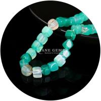 China Wholesale Natural Crystal Gemstone Square Agate Beads 4mm to 12mm Cube Loose Turquoise Beads for Jewelry Making for sale