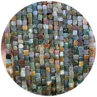 China Wholesale Natural Crystal Gemstone Square Agate Beads 4mm to 12mm Cube Loose Turquoise Beads for Jewelry Making for sale