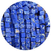 China Wholesale Natural Crystal Gemstone Square Agate Beads 4mm to 12mm Cube Loose Turquoise Beads for Jewelry Making for sale