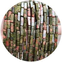 China Wholesale Rectangular Loose Gemstone Beads 4mm to 12mm Spacers for DIY Jewelry Making for sale