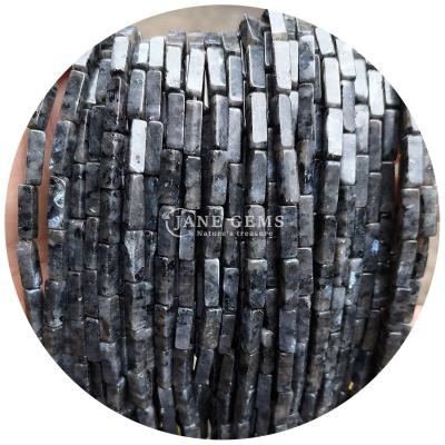 China Wholesale Rectangular Loose Gemstone Beads 4mm to 12mm Spacers for DIY Jewelry Making for sale