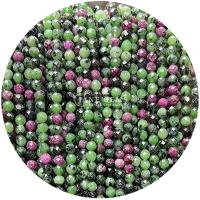 China Natural Crystal Gemstone Faceted Round Beads 2-4mm Loose Strands for Jewelry Making Bracelets for sale