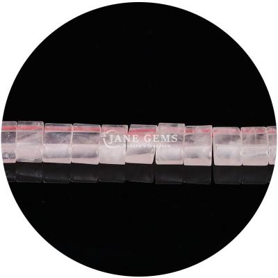 China Wholesale Natural Crystal Gemstone Faceted Rectangular Beads 4mm to 12mm Loose Stone Beads for Jewelry Making for sale