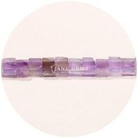 China Wholesale Natural Crystal Gemstone Faceted Rectangular Beads 4mm to 12mm Loose Stone Beads for Jewelry Making for sale