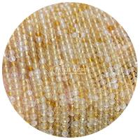 China Natural Crystal Gemstone Faceted Round Beads 2-4mm Loose Strands for Jewelry Making Bracelets for sale