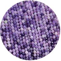 China Natural Crystal Gemstone Faceted Round Beads 2-4mm Loose Strands for Jewelry Making Bracelets for sale