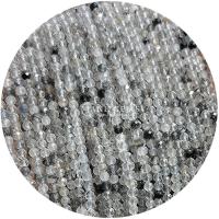 China Natural Crystal Gemstone Faceted Round Beads 2-4mm Loose Strands for Jewelry Making Bracelets for sale