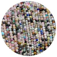 China Natural Crystal Gemstone Faceted Round Beads 2-4mm Loose Strands for Jewelry Making Bracelets for sale