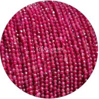China Natural Strawberry Quartz Pink Opal Faceted Round Beads 2-4mm Loose Bead Strands for Jewelry Making for sale