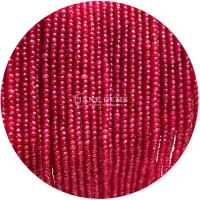 China Natural Strawberry Quartz Pink Opal Faceted Round Beads 2-4mm Loose Bead Strands for Jewelry Making for sale