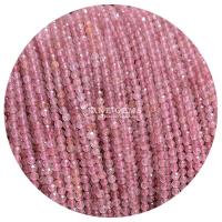 China Natural Strawberry Quartz Pink Opal Faceted Round Beads 2-4mm Loose Bead Strands for Jewelry Making for sale